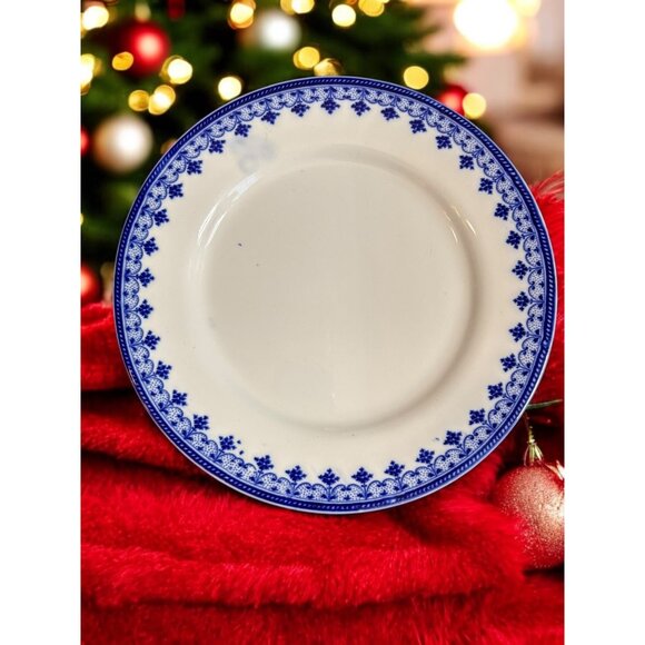 Vintage | Dining | Vintage F Winkle Savoy Blue And White Dinner Plate 9 ...